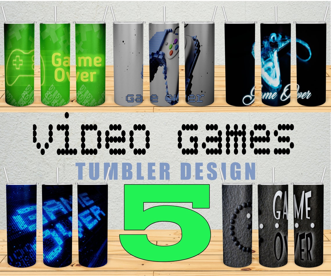 Gamer Sublimation Design Gamer Tumbler Wrap Game Tumbler Etsy Canada