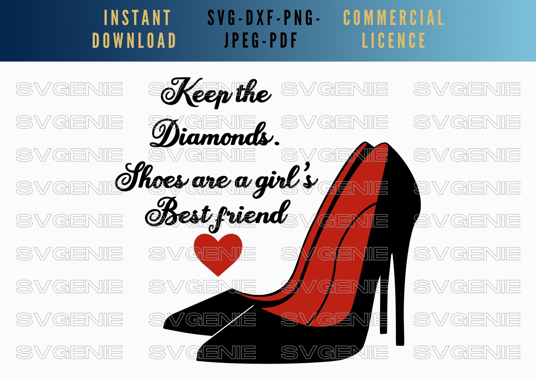 Red High Heel Stiletto SVG, Diamonds Quote (digital Download) - Etsy UK