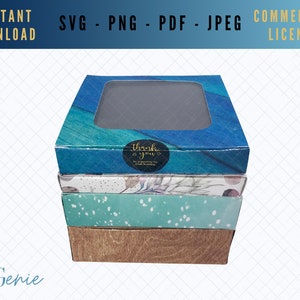 Coaster Box Svg Bundle (4sizes) Template Box for Drinking Coasters ...