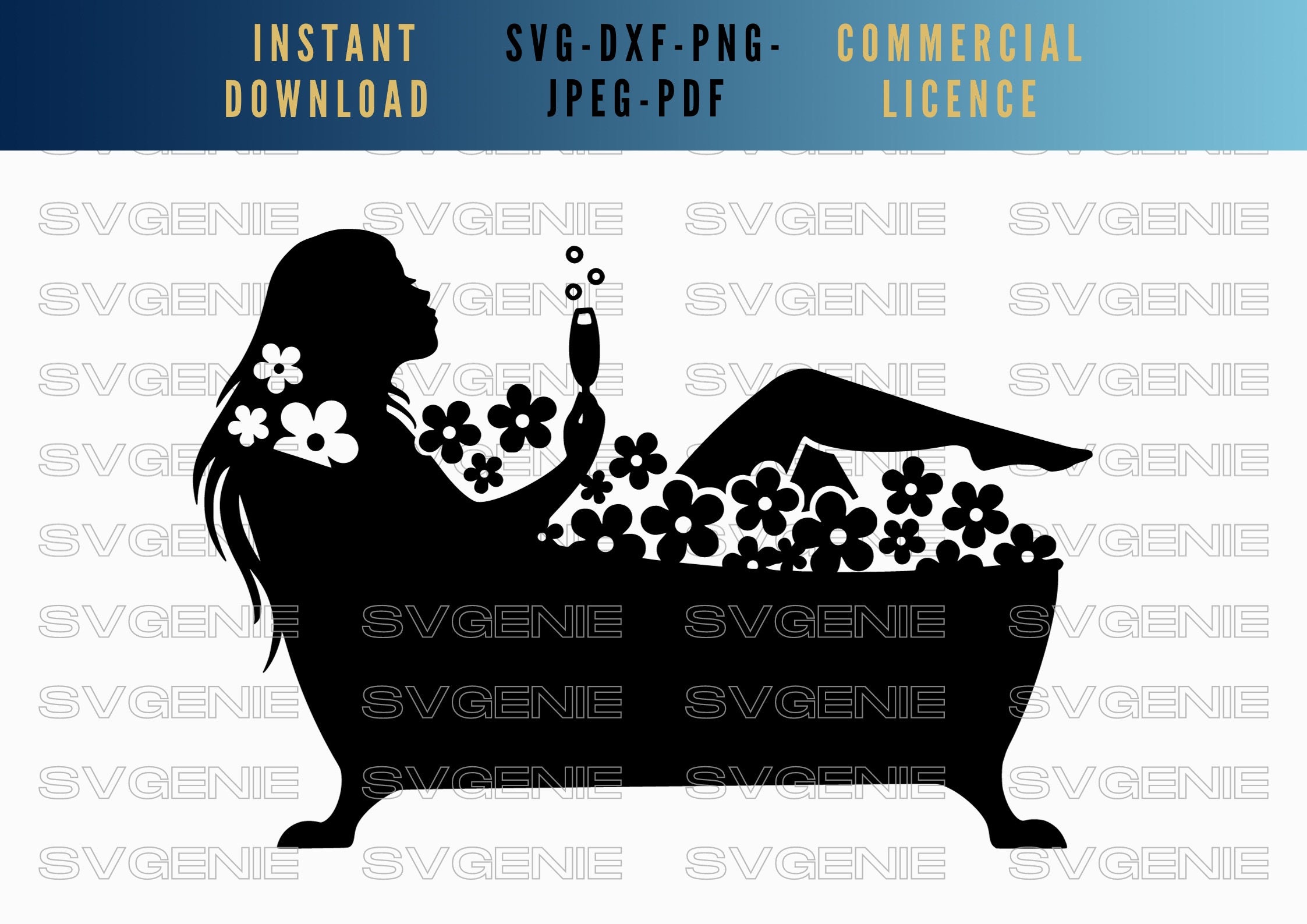 Bubble Bath Silhouette