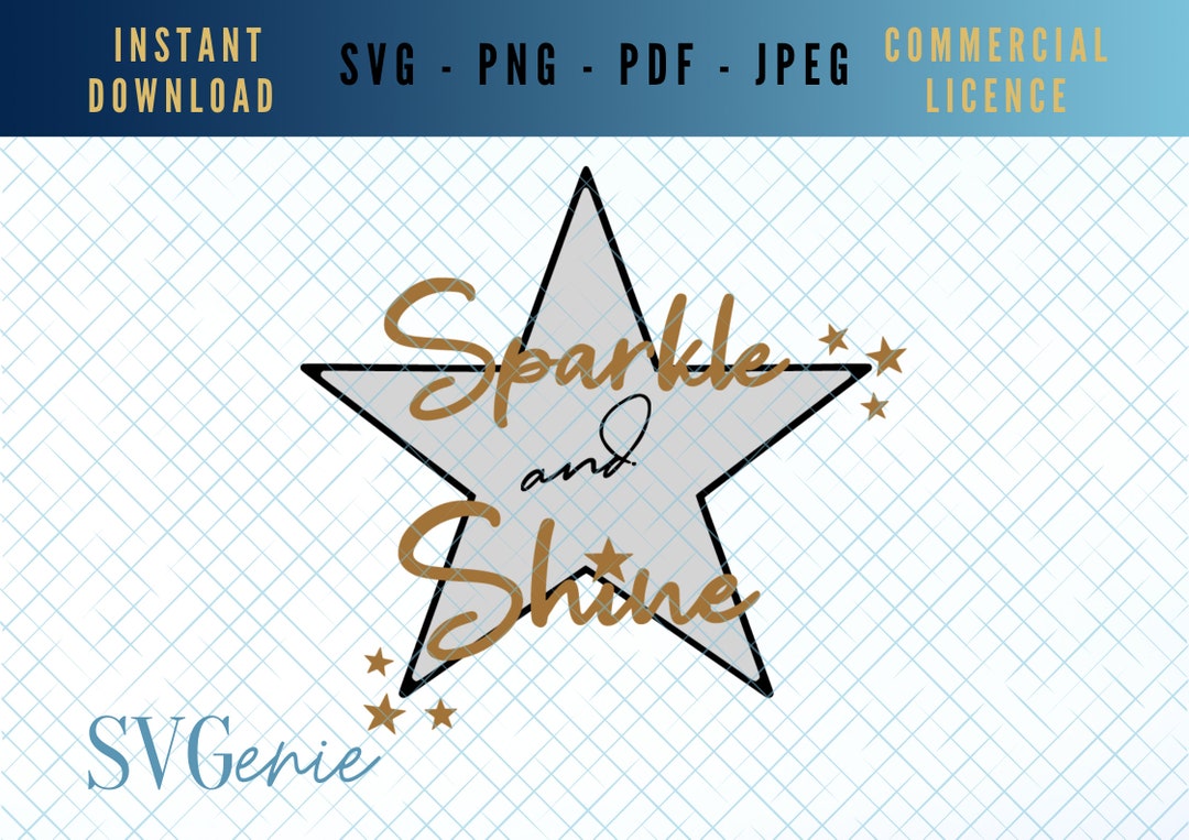 Sparkle and Shine Svg, Sparkle Svg, Shine Svg, Star Vector, Shimmer Svg ...