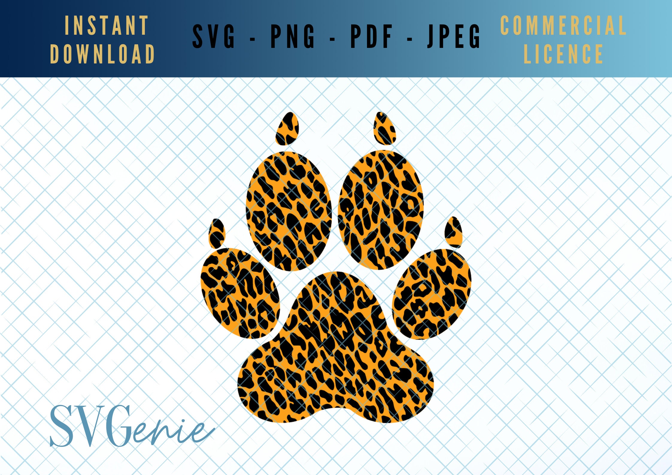 Paw Print SVG Animal Print Paw Svg Leopard Paw Print Svg - Etsy UK