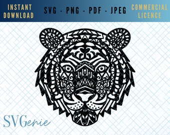 Tiger Print SVG Cut File Cricut Silhouette Tiger Stripes Svg Bengal ...