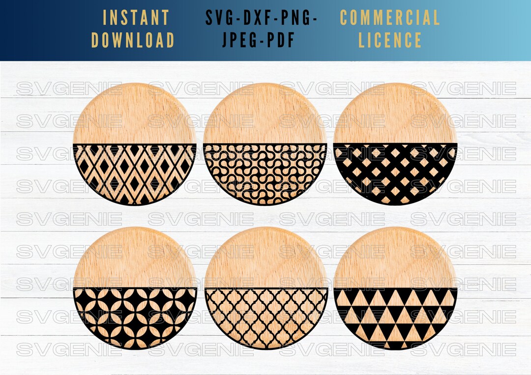 Door Hanger SVG, Geometric Door Sign Template, Welcome Sign Pattern Png ...
