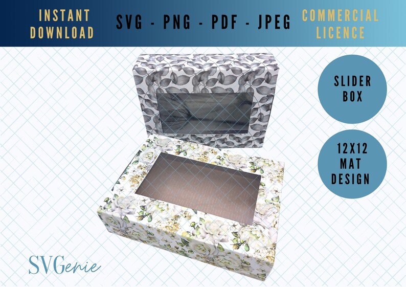 Slider Box SVG With Window Sliding Gift Box SVG Drawer Box - Etsy