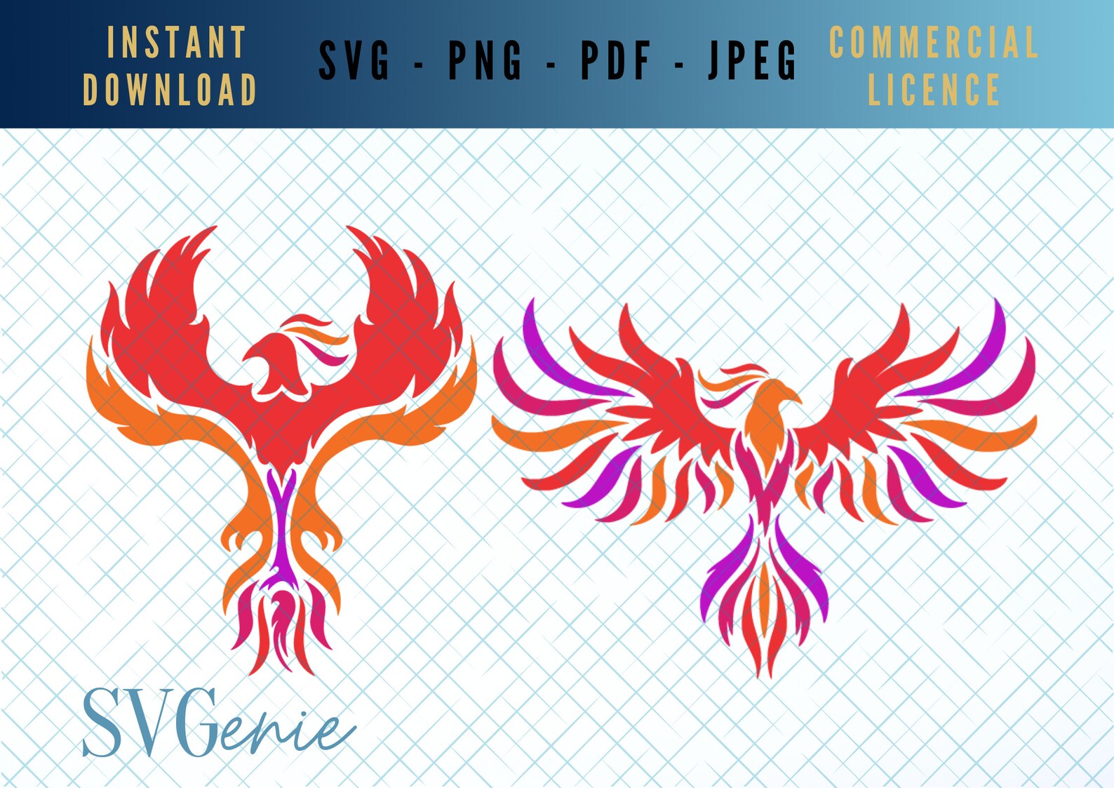Phoenix SVG Bundle Phoenix Bird PNG Firebird SVG Mythical - Etsy