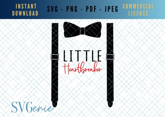 Bow Tie and Braces SVG Bow Tie and Suspenders SVG Little - Etsy