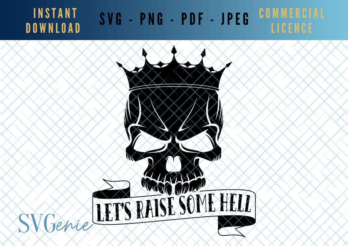 Skull With Crown SVG, Hellraiser Vector Clipart (digital Download) - Etsy