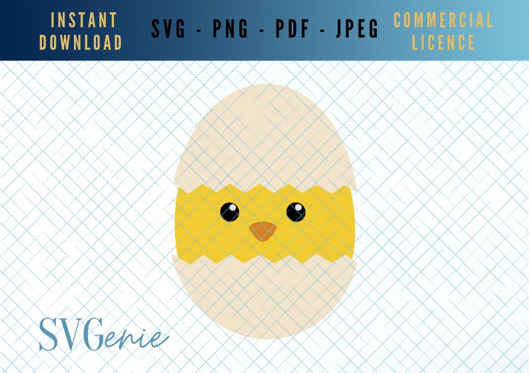 Chick Egg SVG, Easter Chick SVG, Hatching Chick Cut File, Baby Chick ...