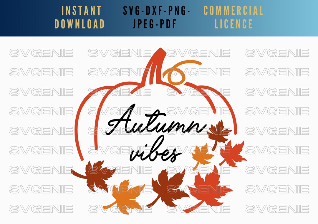 Autumn Vibes SVG, Pumpkin Leaves, Cozy Quote (digital Download) - Etsy