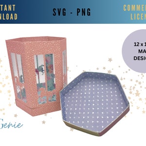 Carousel Gift Box SVG, Merry Go Round Box SVG, Childrens Gift Box Cut ...