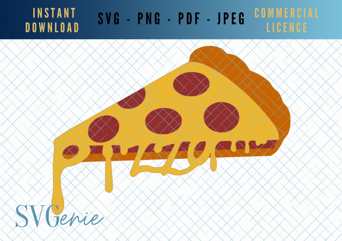 Pizza SVG Pizza Slice SVG Pepperoni Pizza Cut File Cheese - Etsy UK