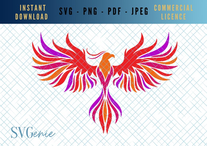 Phoenix SVG Bundle Phoenix Bird PNG Firebird SVG Mythical - Etsy