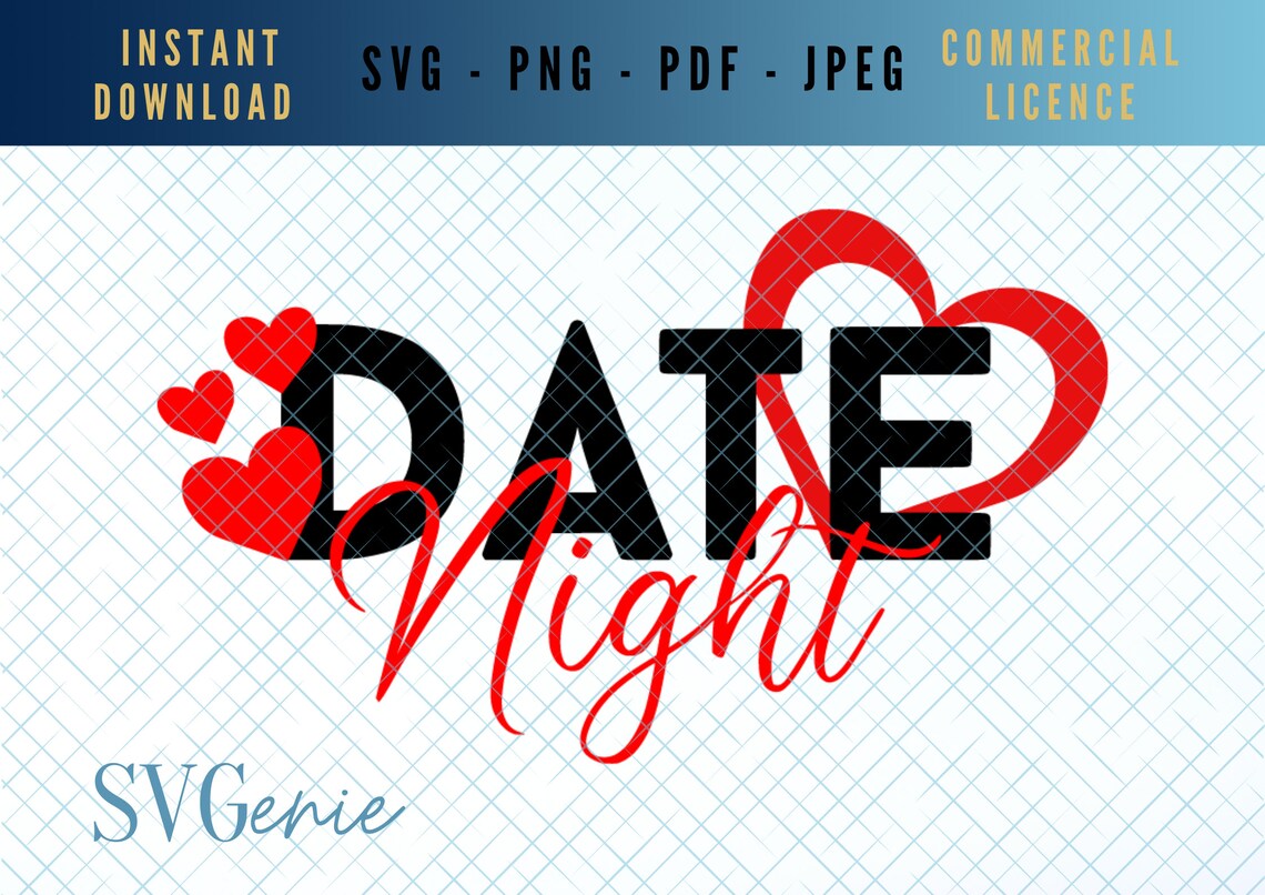 Date Night SVG Couple Night Svg Night in SVG Movie Night - Etsy