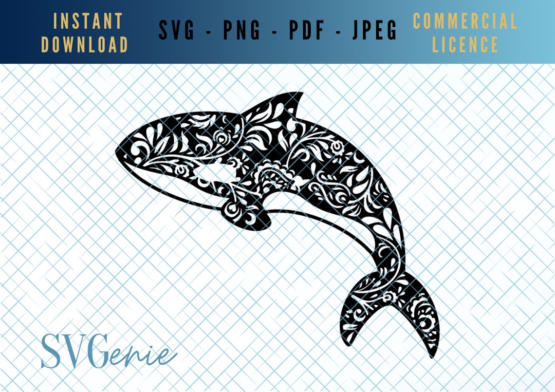 Orca SVG, Whale SVG, Killer Whale PNG, Whale Stencil, Ocean Svg, Sea ...