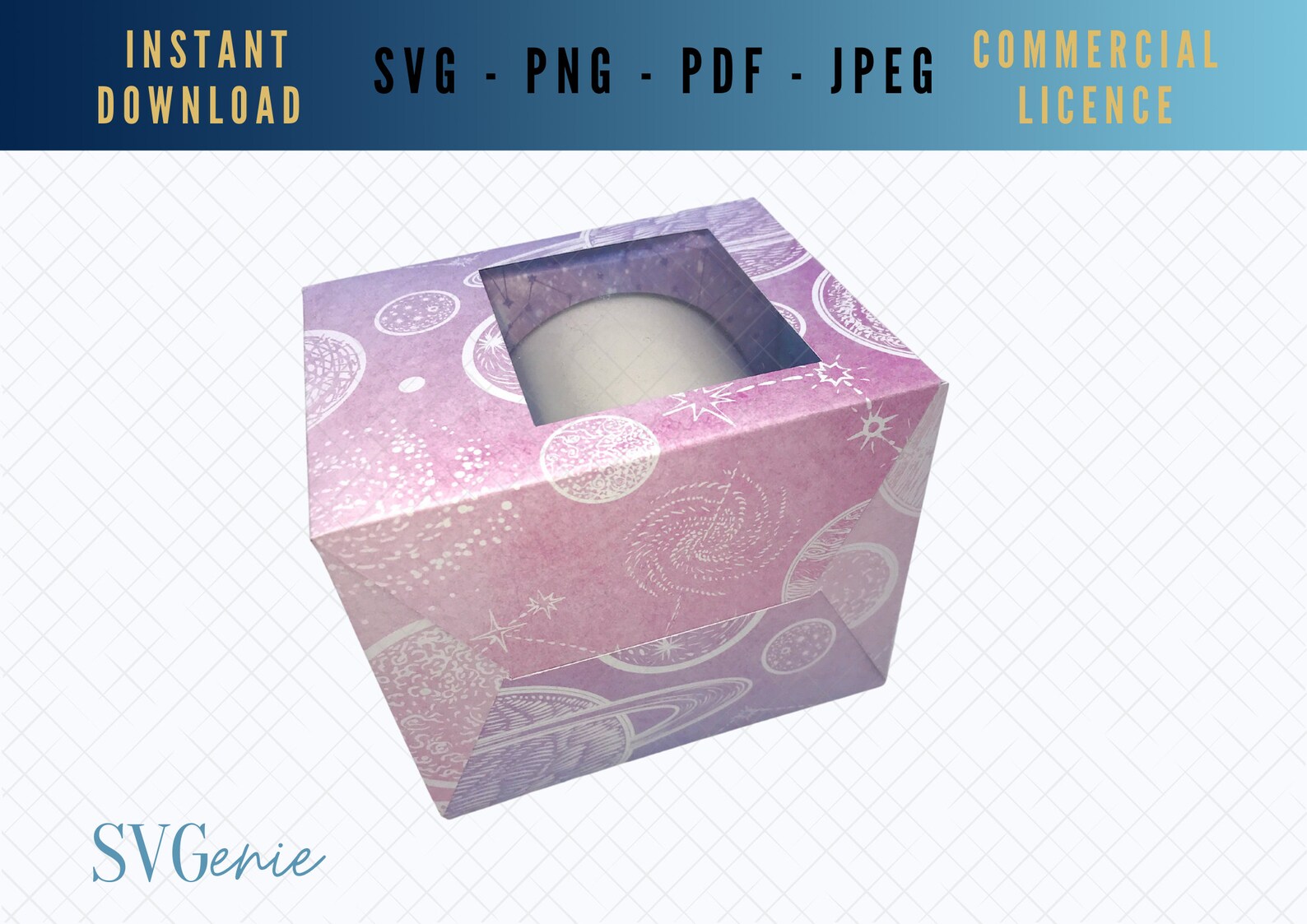 Mug Box SVG Template With Window Mug Presentation Box With - Etsy UK