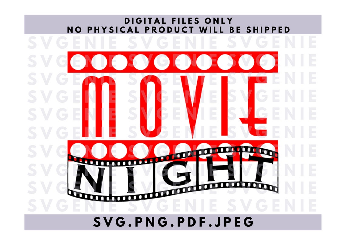 Movie Night SVG Couples Night Svg Family Night Svg Home | Etsy
