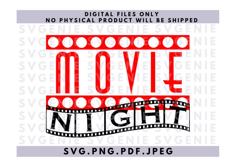 Movie Night SVG Couples Night Svg Family Night Svg Home | Etsy
