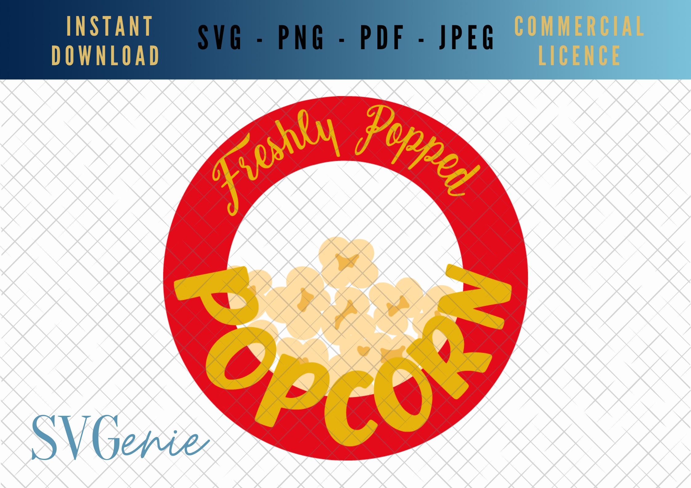 Popcorn SVG, Freshly Popped Popcorn SVG, Popcorn Label Svg, Popcorn ...