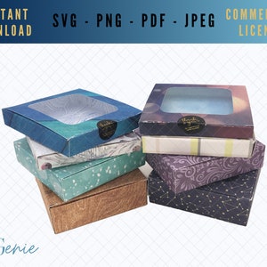 Coaster Box Svg Bundle (4sizes) Template Box for Drinking Coasters ...