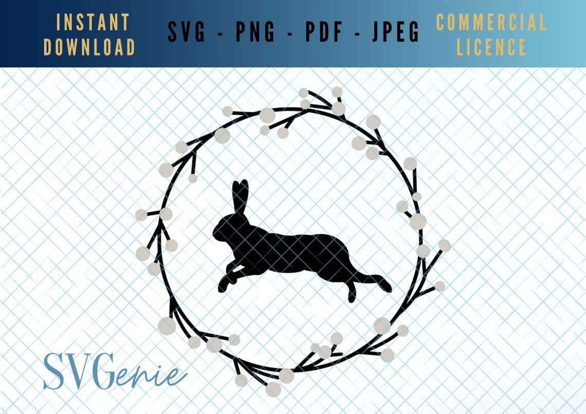 Hare SVG Leaping Hare SVG Winter Hare Vector Spring Hare - Etsy