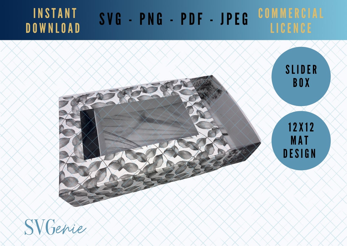 Slider Box SVG With Window Sliding Gift Box SVG Drawer Box - Etsy