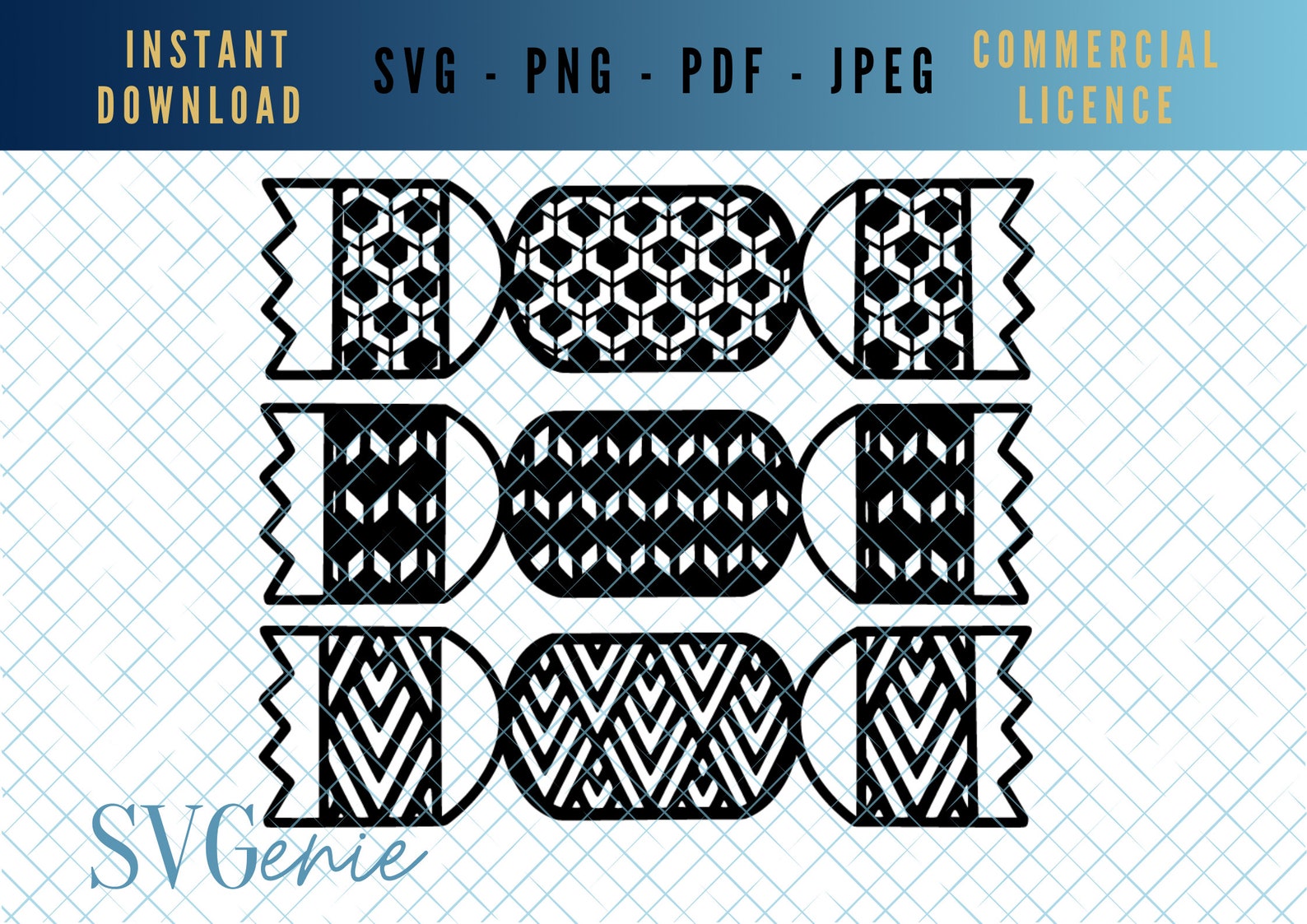 Christmas Cracker SVG Bundle 2d Christmas Cracker SVG - Etsy