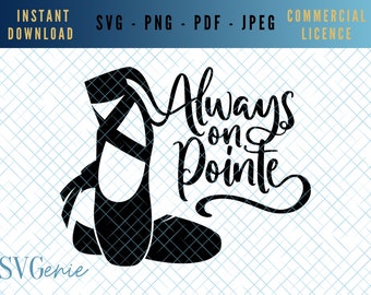 Ballet Shoes SVG Pointe Shoes SVG on Point SVG Ballet - Etsy UK