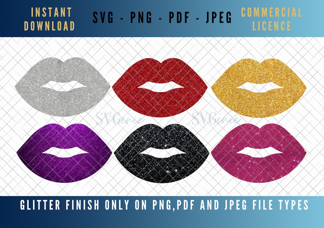 Glitter Lips PNG, Sparkly Lips Clip Art, Lips SVG, Shimmer Lips PNG ...