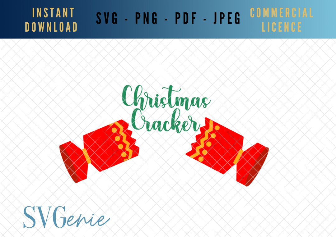 Christmas Cracker SVG, Pull a Cracker SVG, Snapped Cracker Svg, Split ...