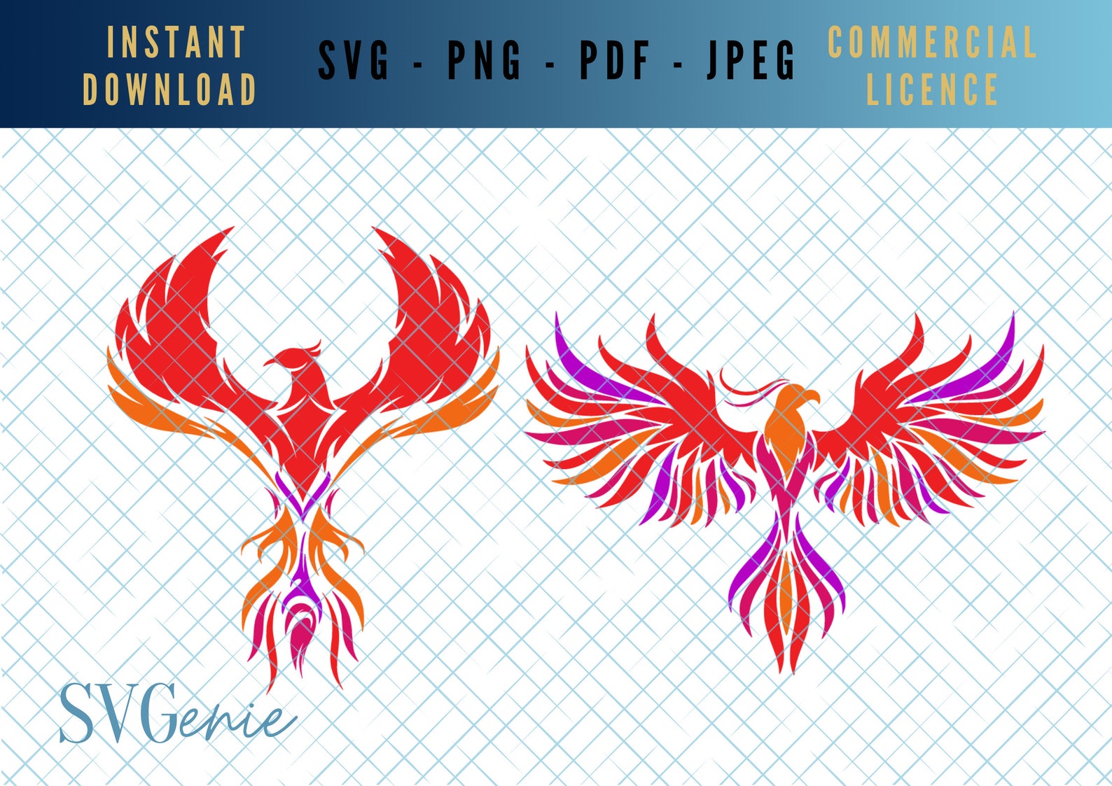 Phoenix SVG Bundle Phoenix Bird PNG Firebird SVG Mythical - Etsy UK