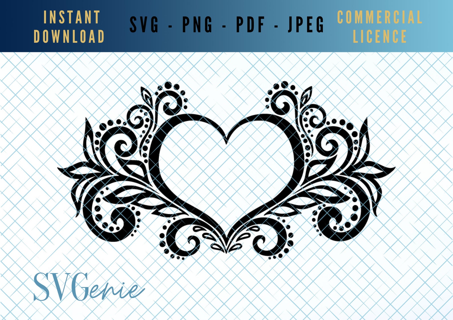 Heart Frame SVG, Heart Monogram PNG, Heart Border SVG, Flourish Svg ...