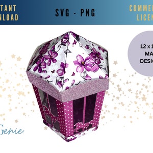 Carousel Gift Box SVG, Merry Go Round Box SVG, Childrens Gift Box Cut ...