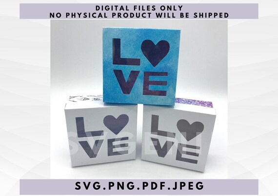Gift Box Svg Love Gift Box Template Romantic Gift Box Svg | Etsy UK