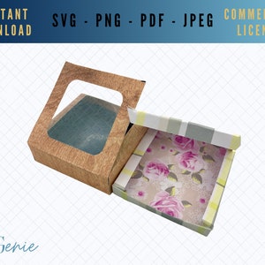 Coaster Box Svg Bundle (4sizes) Template Box for Drinking Coasters ...