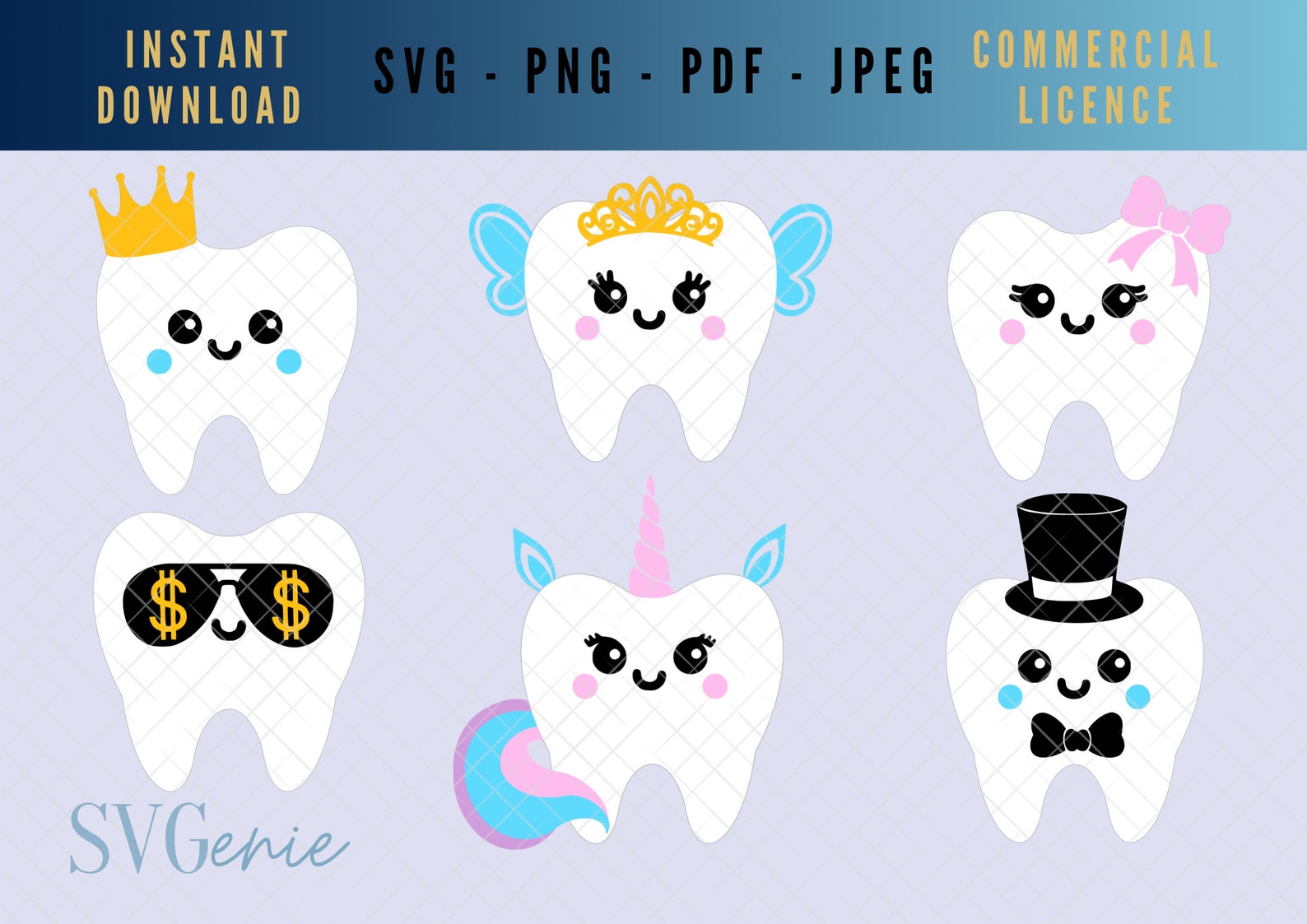 Tooth SVG Bundle Tooth Fairy SVG Teeth SVG Tooth Character - Etsy