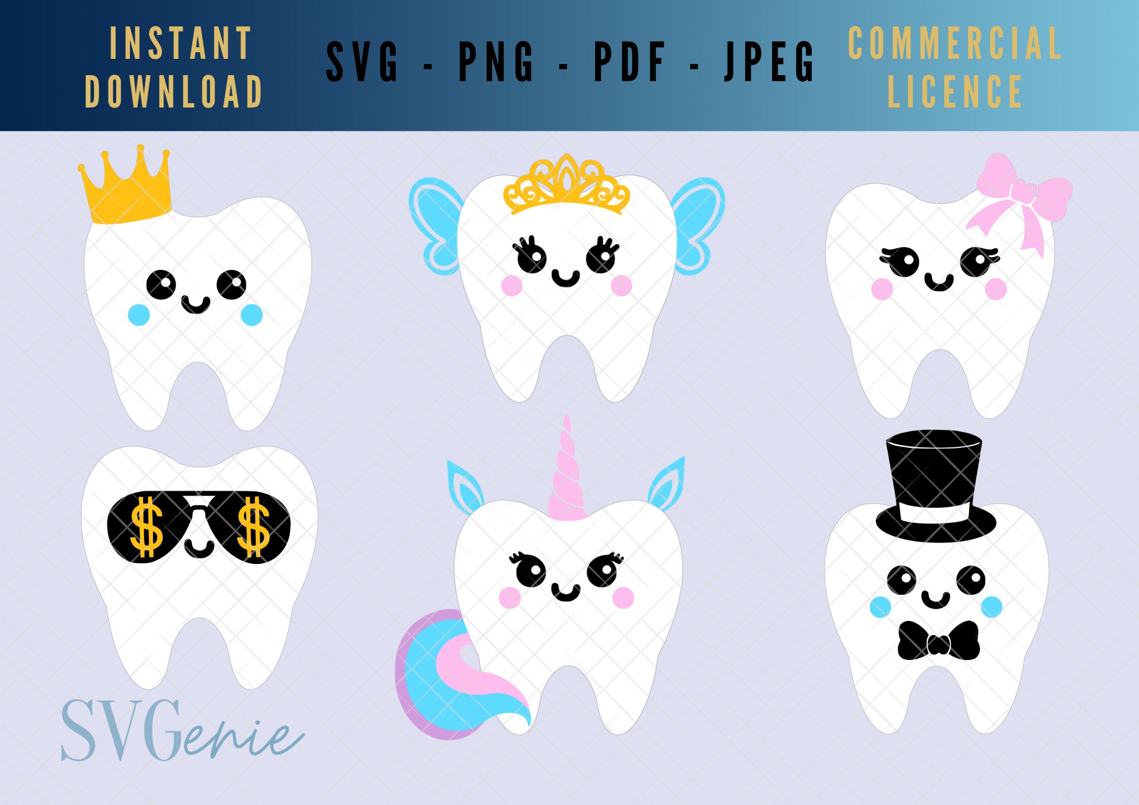 Tooth SVG Bundle Tooth Fairy SVG Teeth SVG Tooth Character - Etsy