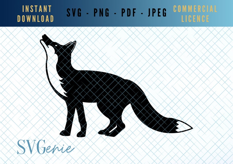 Fox SVG Fox Template Fox Cut File Fox Clip Art Cute Fox - Etsy