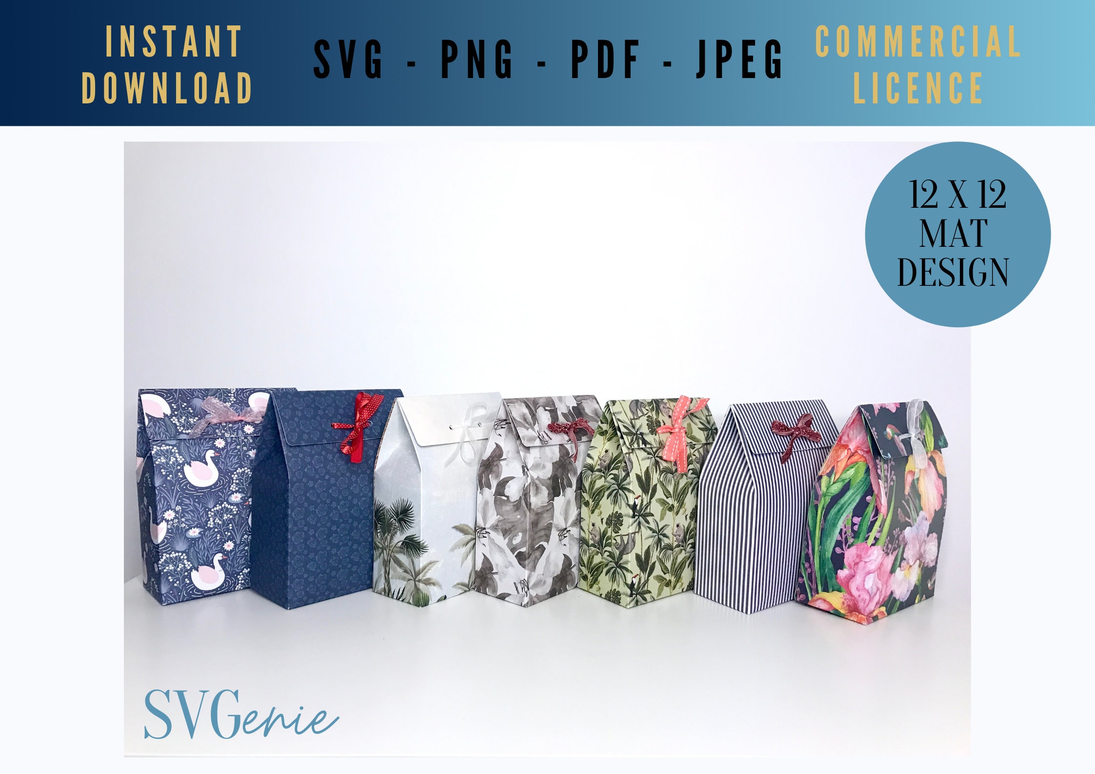 Gift Bag SVG Fold Over Gift Bag Template Gift Pouch Cut - Etsy UK