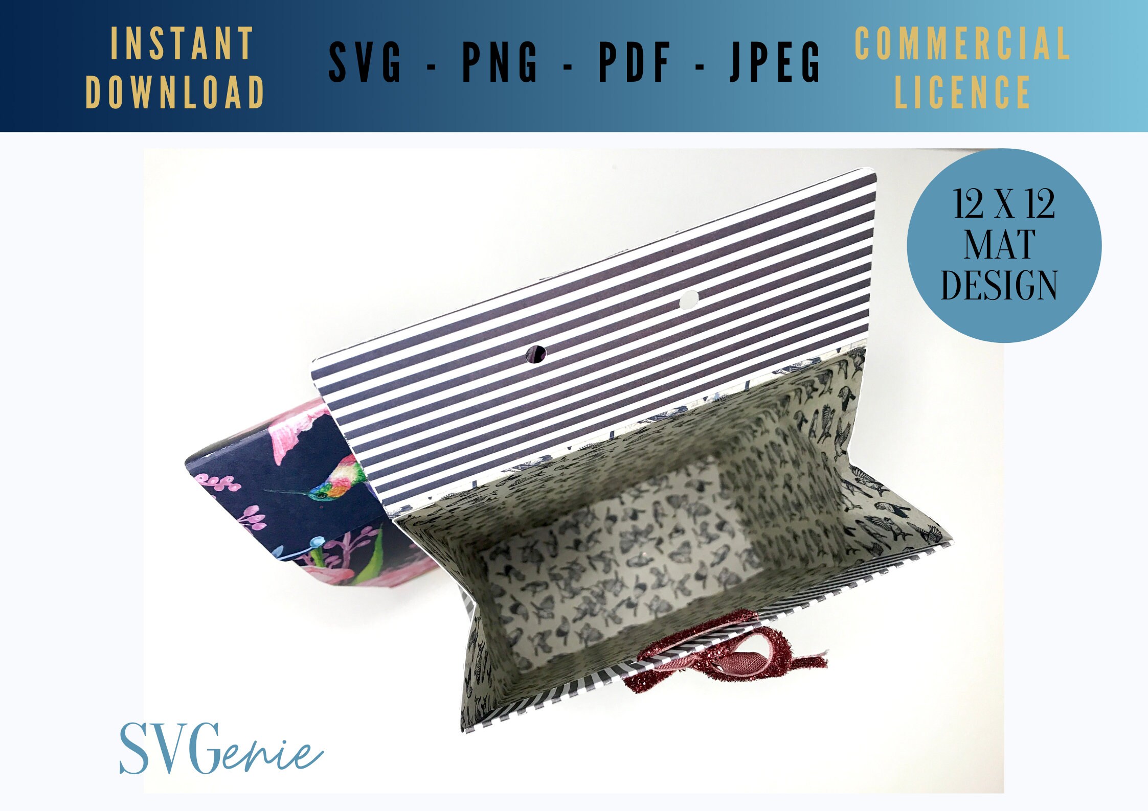 Gift Bag SVG Fold Over Gift Bag Template Gift Pouch Cut - Etsy UK