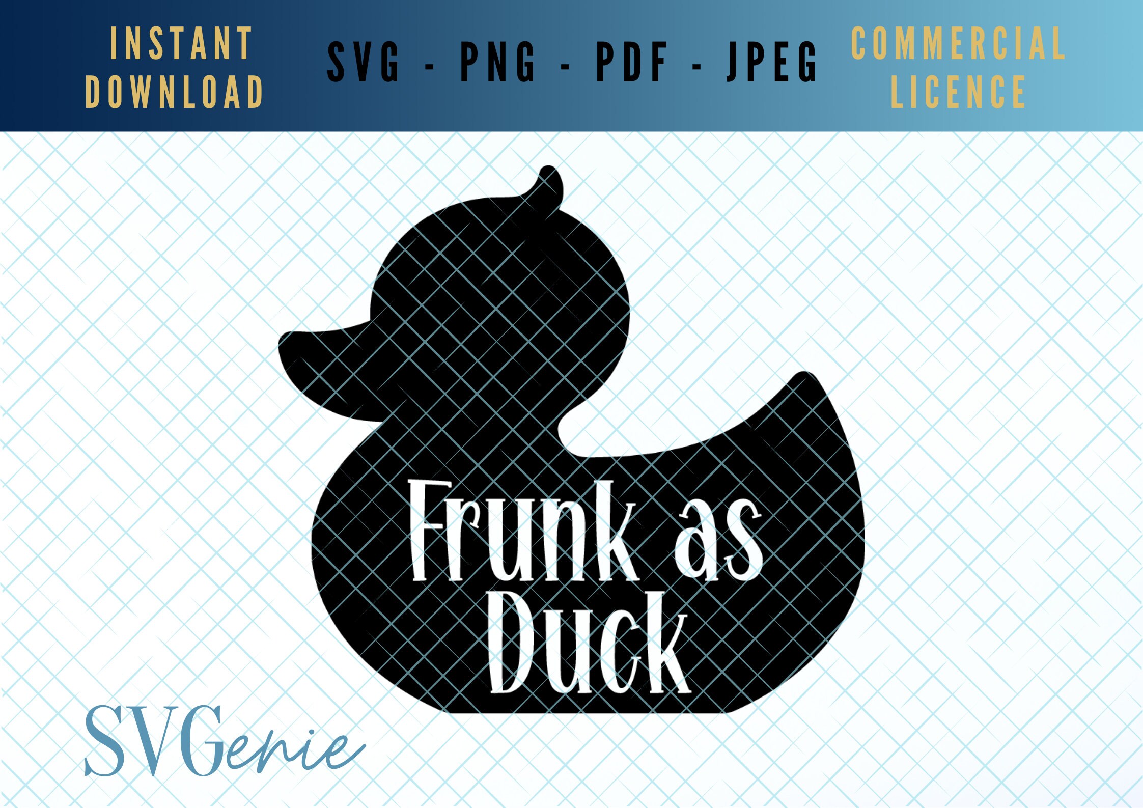 Frunk as Duck SVG Drunk Svg Cut File Alcohol Vector Funny - Etsy UK