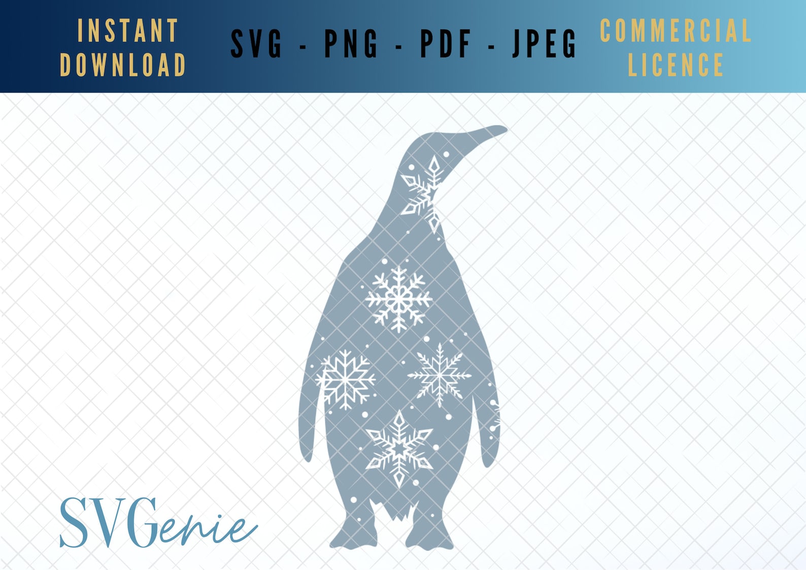 Penguin SVG Snow Penguin PNG Emperor Penguin Svg Snowflake - Etsy