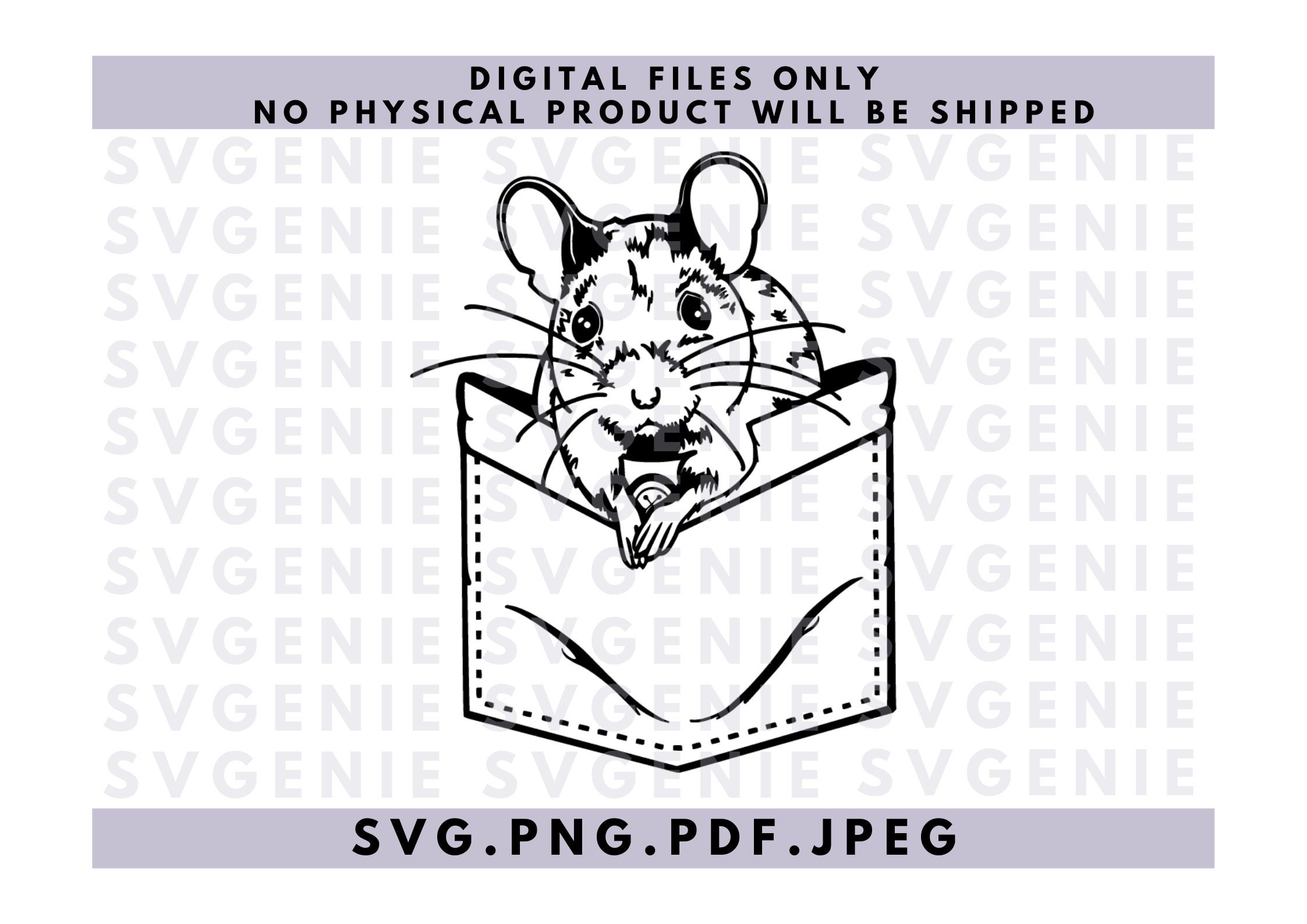 Mouse SVG Pocket Mouse SVG Mouse in Pocket Silhouette | Etsy