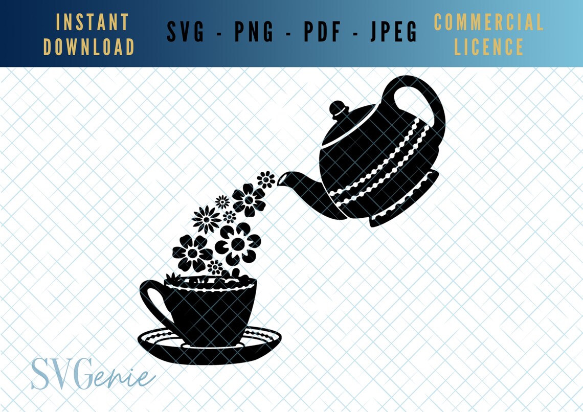 Afternoon Tea SVG Teapot SVG Tea Set SVG Tea Cup Svg - Etsy