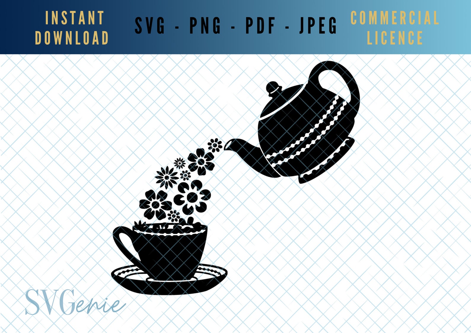Afternoon Tea SVG Teapot SVG Tea Set SVG Tea Cup Svg - Etsy