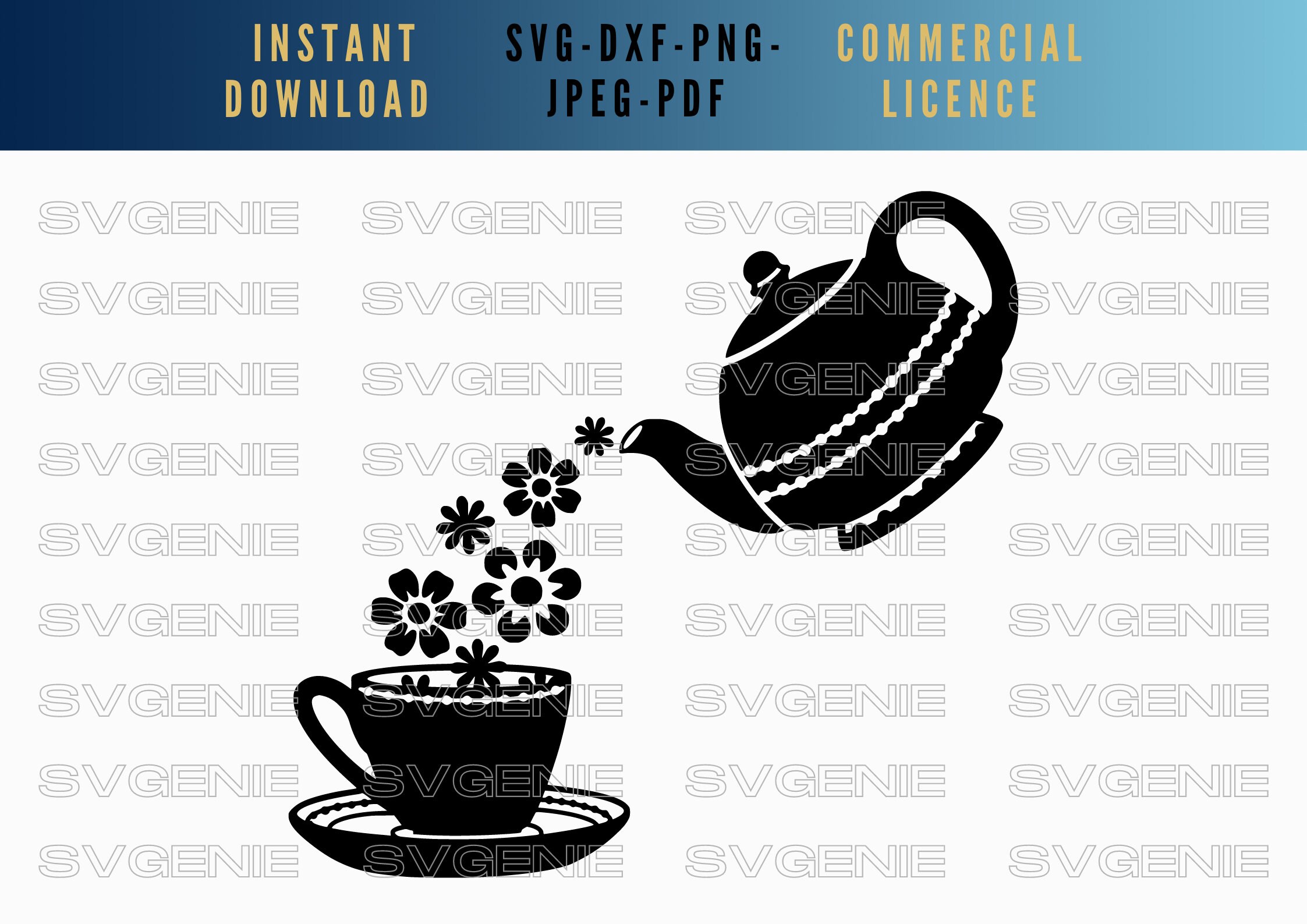Afternoon Tea SVG Teapot SVG Tea Set SVG Tea Cup Svg - Etsy