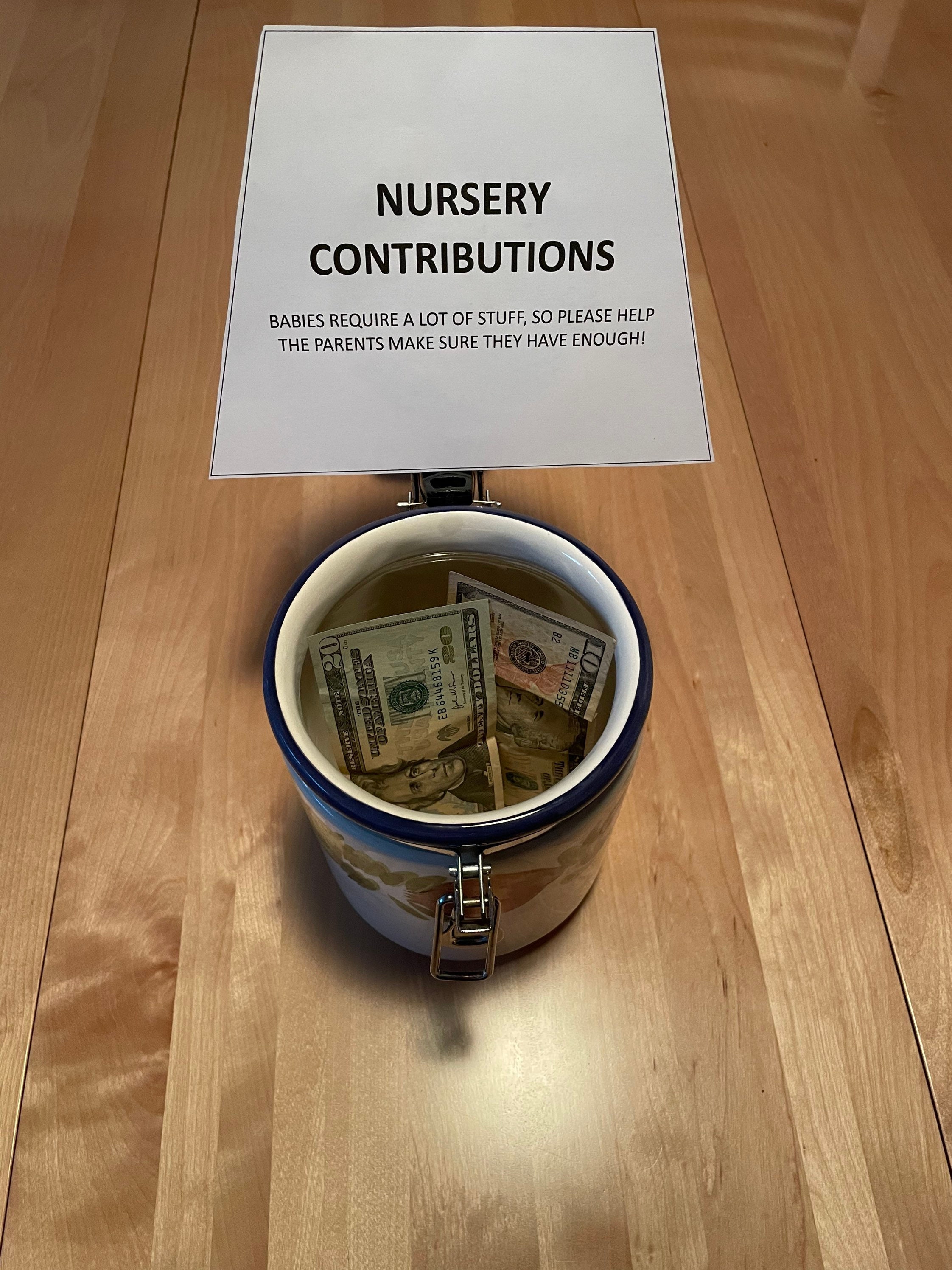 Printable Baby Shower Signs - to Encourage Monetary Contributions ...