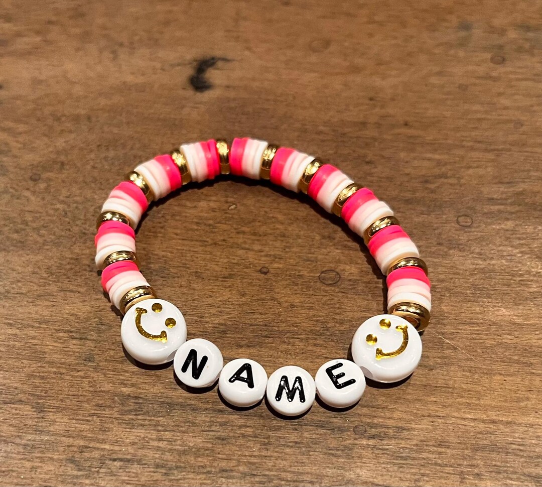 Custom Clay Bead Braclet - Etsy