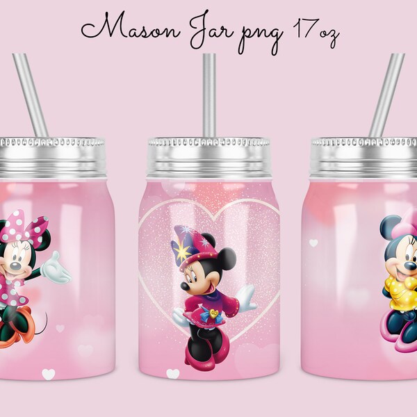 Pink Mason Jars - Etsy