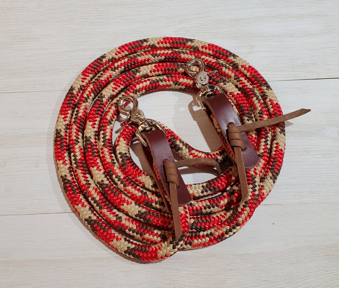Custom Yacht Rope Loop Reins or Split Reins / Clinician Rope, Mecate ...